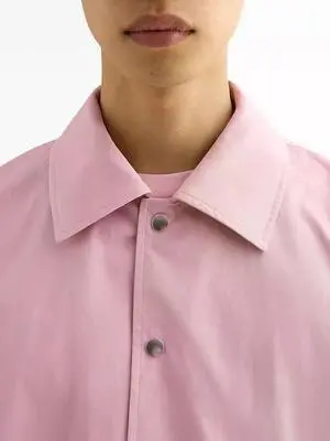JIL SANDER Button Logo Shirt Jacket - Pink