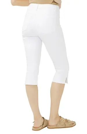 SILVER JEANS CO. Isbister Modern Capri Jeans - White