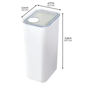 IDESIGN Extra Large Canister With Removable Pour Capset Of 2