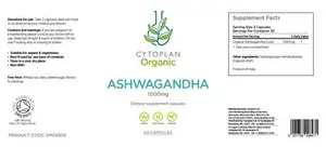CYTOPLAN Ashwagandha 60 Usa