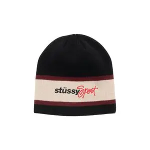 StÜssy Sport Stripe Skullcap - Black