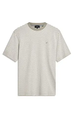 Ted Baker London Vexrin Stripe Cotton T-shirt - Mid-green