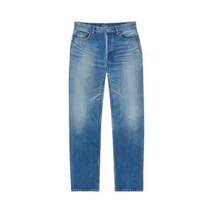 Saint Laurent High Rise Tapered Denim