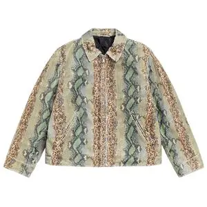StÜssy Garage Leather Jacket - Multicolor