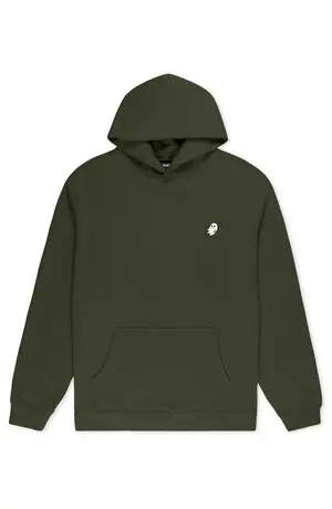DALIX Ghost Relaxed Midweight Fleece Pullover Hoodie - Cypress