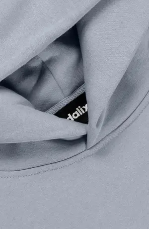 DALIX Ghost Relaxed Midweight Fleece Pullover Hoodie - Powder