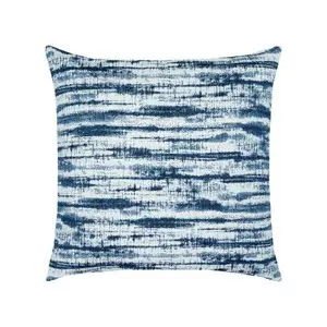 ELAINE SMITH Linear Indoor & Outdoor Woven Accent Square Pillow - Indigo
