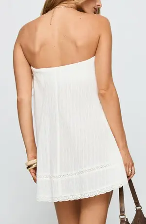 Princess Polly Strapless Cotton Minidress