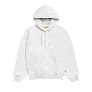 StÜssy Fleece Zip Hoodie 'ash Heather - Grey