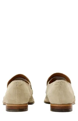 John Varvatos Merida Suede Loafer - Light Grey