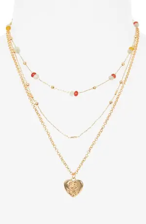 Bp. Layered Beaded Necklace