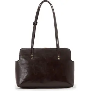 REISS Cecily Faux Leather Frame Shoulder Bag
