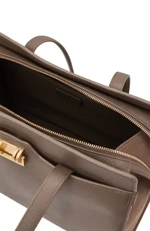 REISS Delphine Leather Tote