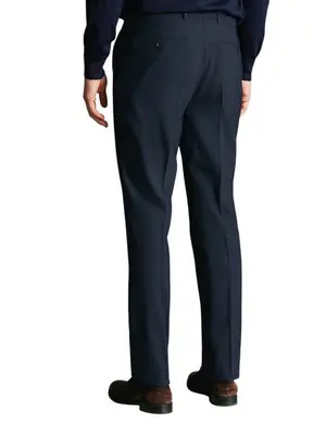 CHARLES TYRWHITT Smart Wool Stretch Trousers
