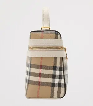 Burberry Check Pattern Vanity Case - Neutral