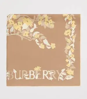 Burberry Silk Floral Ekd Scarf