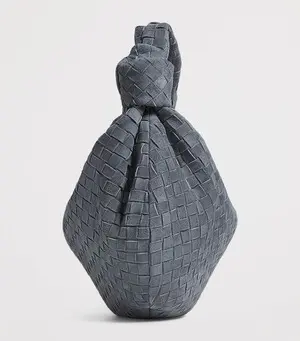 Bottega Veneta Classic Suede Jodie Shoulder Bag - Blue