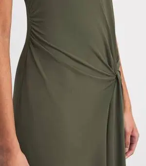 JOSEPH Jersey Cheikh Midi Dress - Green