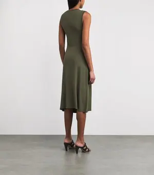 JOSEPH Jersey Cheikh Midi Dress - Green