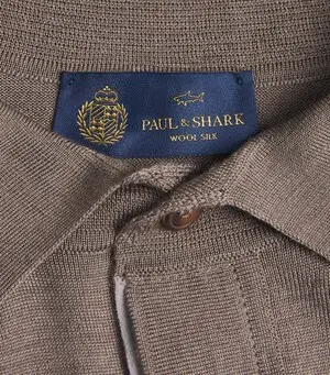 Paul & Shark Wool-silk Polo Shirt - Brown