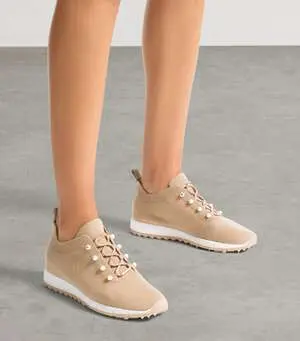 JIMMY CHOO Veles Cashmere Sneakers - Brown