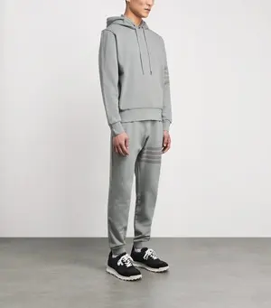 Thom Browne Cotton 4-bar Hoodie - Grey