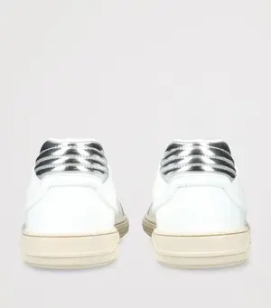 Versace Leather Low-top Sneakers - White