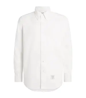 Thom Browne Cotton Hector Embroidered Shirt - White