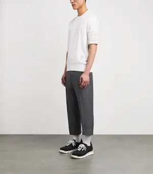 Thom Browne Cotton 4-bar T-shirt - White