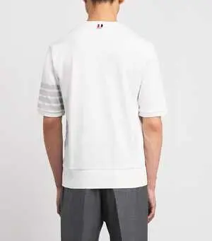 Thom Browne Cotton 4-bar T-shirt - White