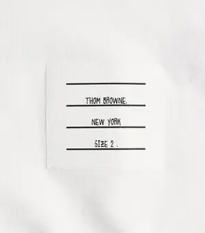 Thom Browne Cotton 4-bar T-shirt - White