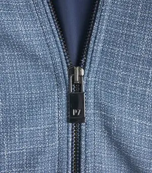 Pal Zileri Zip-up Bomber Jacket - Blue
