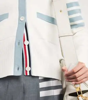 Thom Browne Cotton Milano 4-bar Cardigan