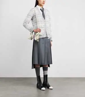 Thom Browne Tweed V-neck Cardigan