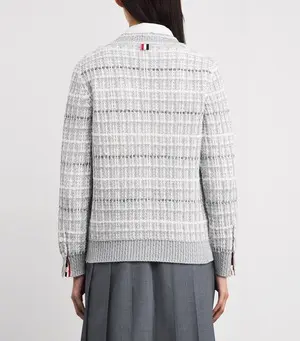 Thom Browne Tweed V-neck Cardigan