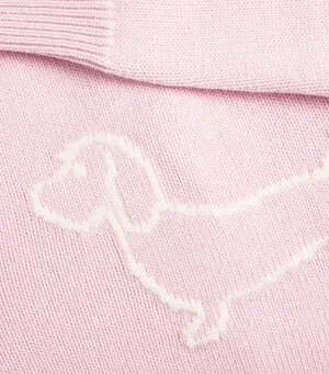 Thom Browne Wool Hector 4-bar Cardigan - Pink