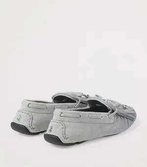 JIMMY CHOO Manon Flat Loafers - Grey
