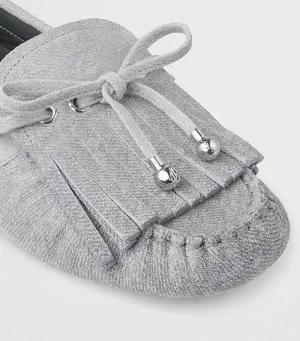 JIMMY CHOO Manon Flat Loafers - Grey