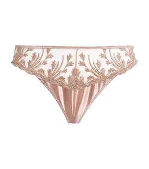 AUBADE Lace Cosmic Romance Italian Briefs - Nude
