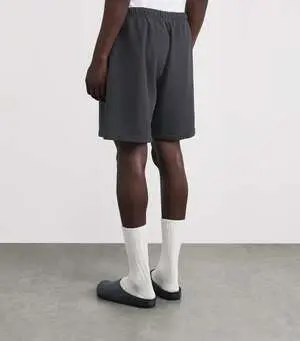 Fear Of God Cotton Logo Sweat Shorts - Black