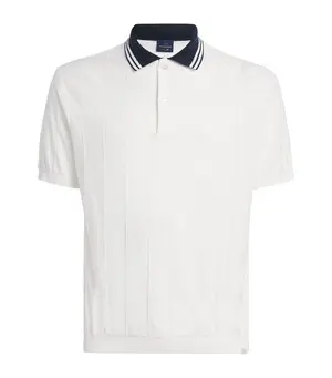 Paul & Shark Cotton Rib-knit Polo Shirt