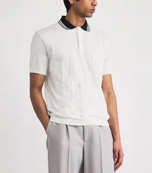 Paul & Shark Cotton Rib-knit Polo Shirt