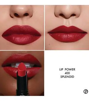 ARMANI Lip Power Vivid Color Long Wear Lipstick - Red