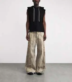 Rick Owens Denim Bela Wide-leg Trousers - Brown
