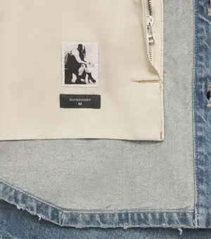 Rick Owens Distressed Denim Overshirt - Blue