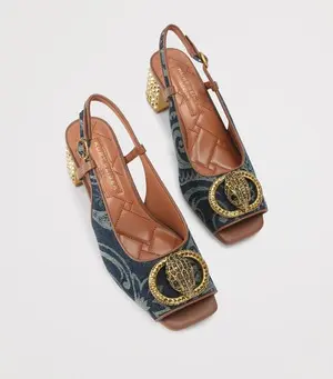 Kurt Geiger Chelsea Embellished Slingback Sandals
