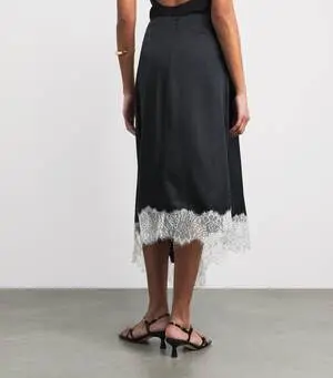 Staud Silk-blend Sonoma Midi Skirt