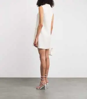 SELF-PORTRAIT Bouclé Lace-trim Mini Dress