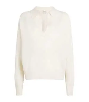 Almada Label Cashmere Collared Sweater
