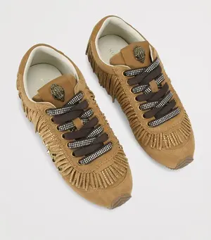 Kurt Geiger Suede Fringed Islington Sneakers